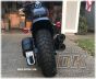 DK Custom M8 SOFTAIL License Plate Relocation Kit Axle Mounted Curved w ...
