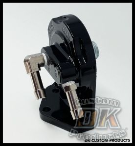 DK Custom Oil Filter Relocation Oil Filter Mount Component - Filter Side