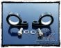 DK Custom Engine Guard & Frame Tube Hinged P Clamps For Lights Black