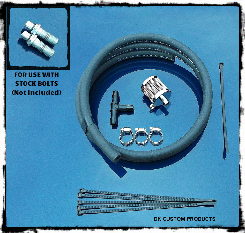 Harley Sportster crankcase head breathers system DK Custom